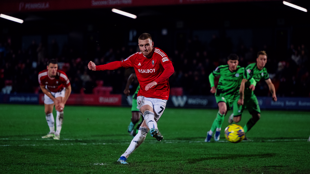Late Watson penalty earns point against FGR | Official Salford City FC ...